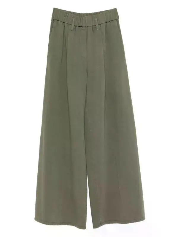 FORTE_FORTE Elastic-waistband Trousers - Green