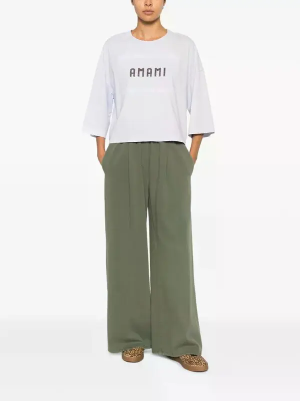 FORTE_FORTE Elastic-waistband Trousers - Green