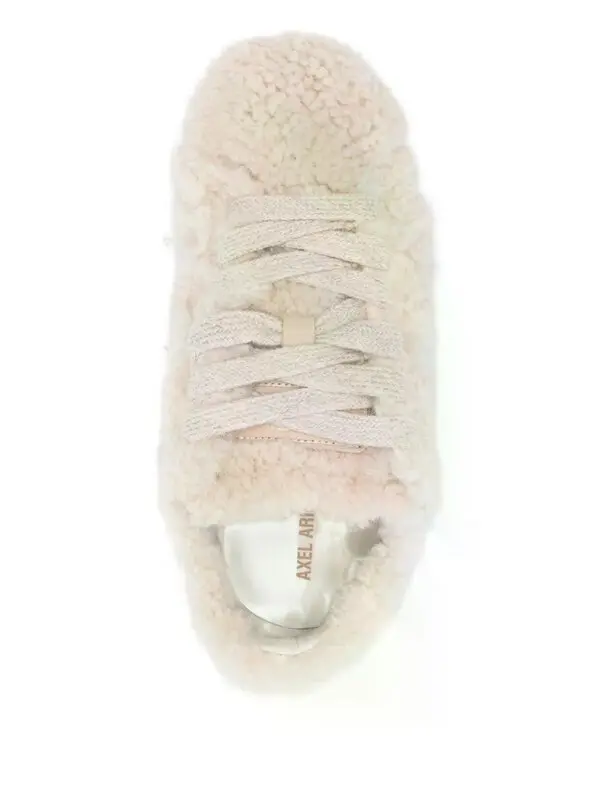 Axel Arigato Tact Shearling Runner Sneakers - Neutrals