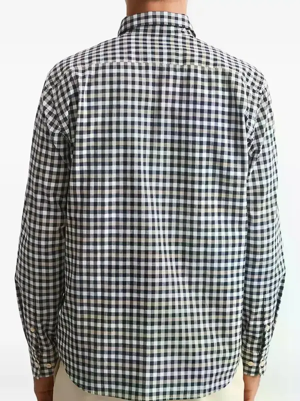 Marc O'polo Check-patterned Hirt - Black