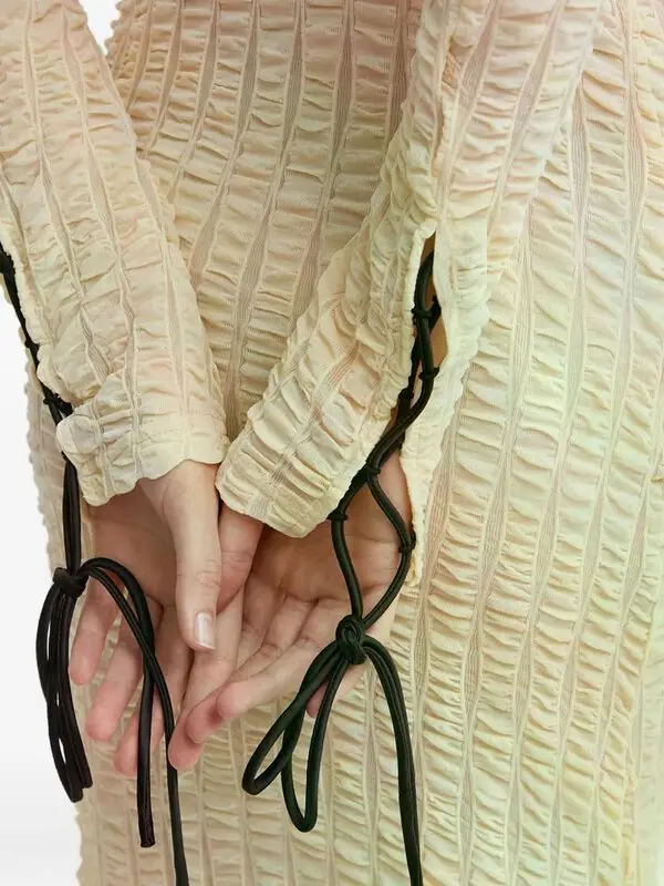 RÉSUMÉ Gathered Open-back Maxi Dress