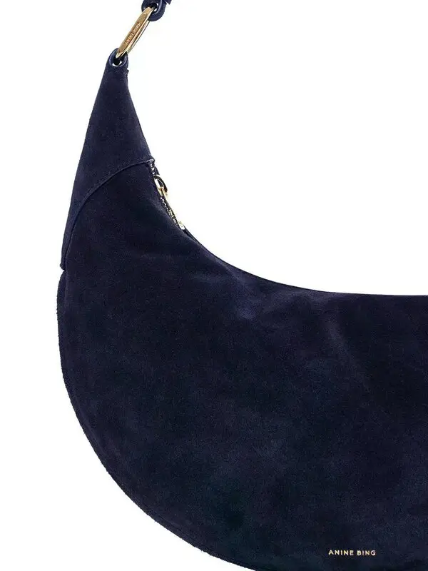 ANINE BING Hobo Chain Shoulder Bag - Blue