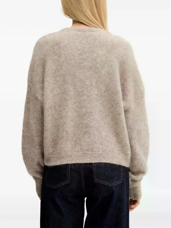 GESTUZ Button V-neck Cardigan - Neutrals