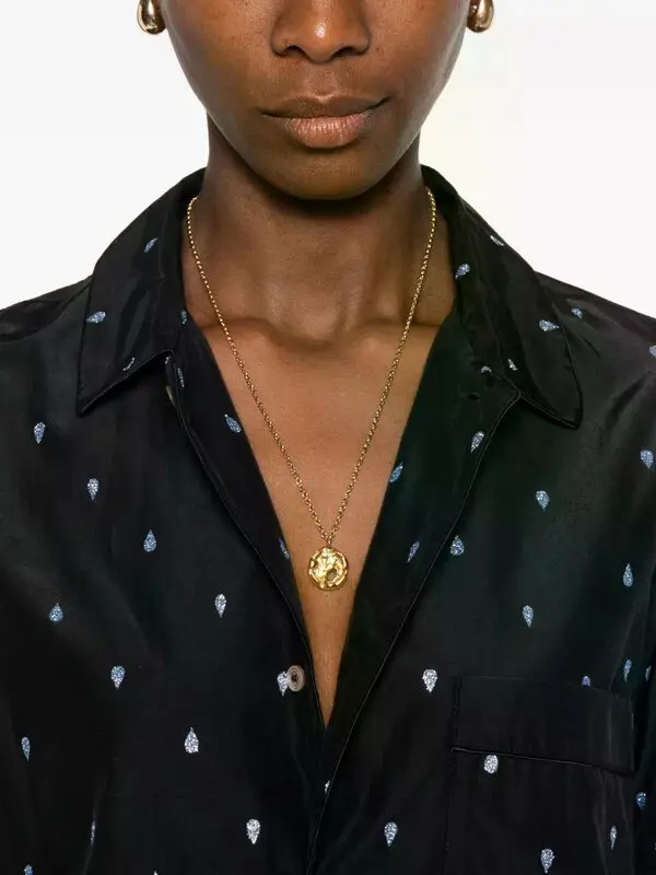 FORTE_FORTE Buttoned Patterned Shirt