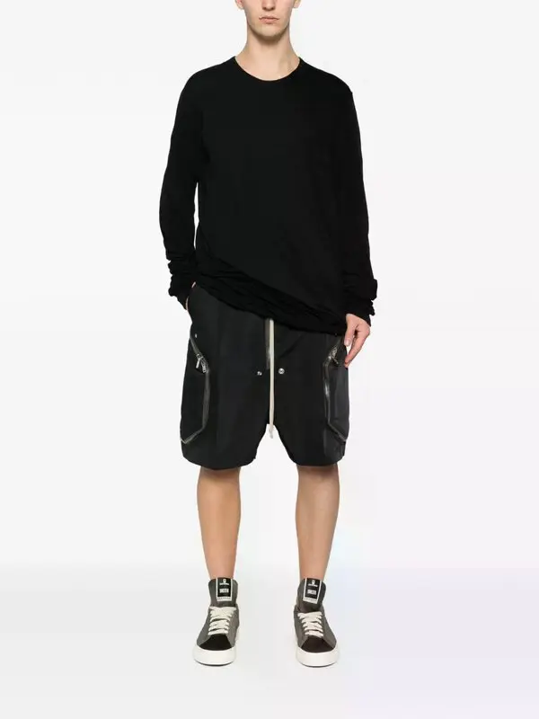 Rick Owens Jumbo Double Long-sleeved T-shirt - Black