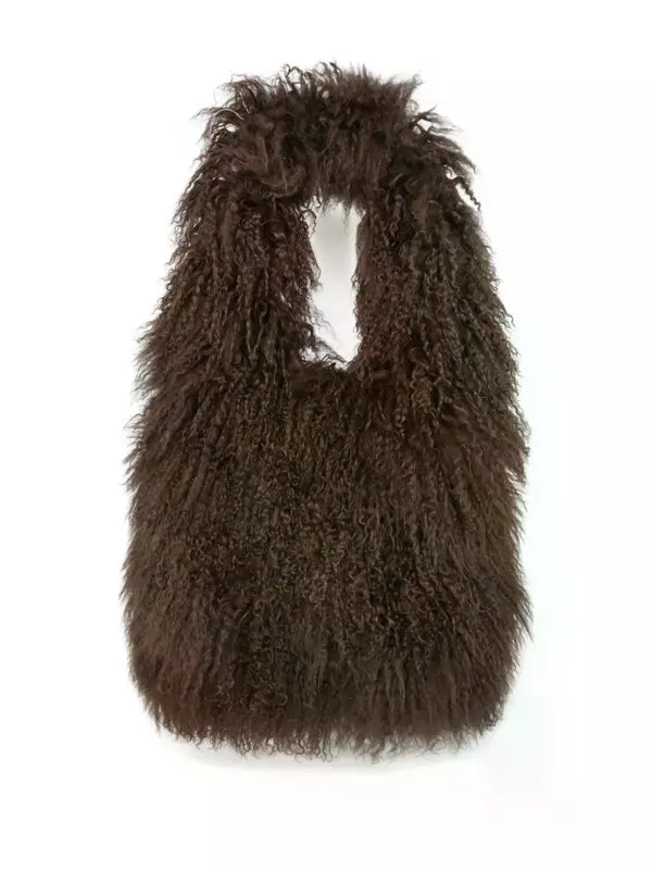 YVES SALOMON Shearling Shoulder Bag