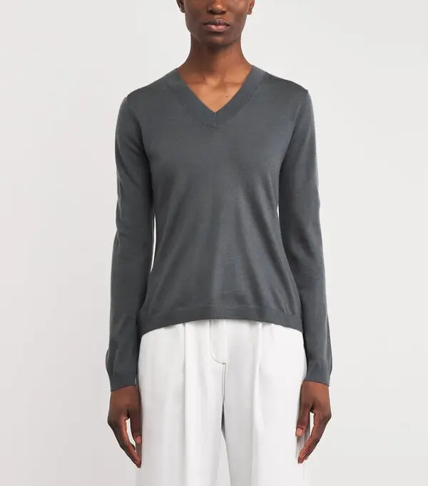 Max Mara Wool-cashmere V-neck Sweater