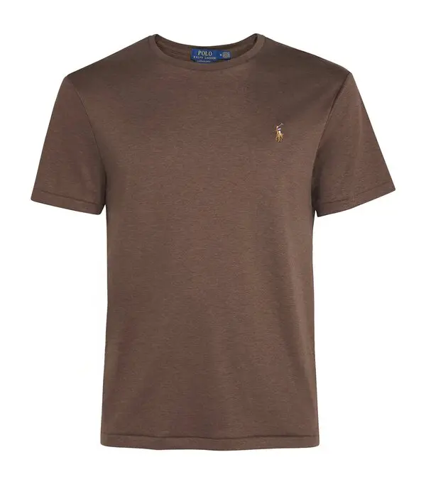 Polo Ralph Lauren Pima Cotton Polo Pony T-shirt - Brown