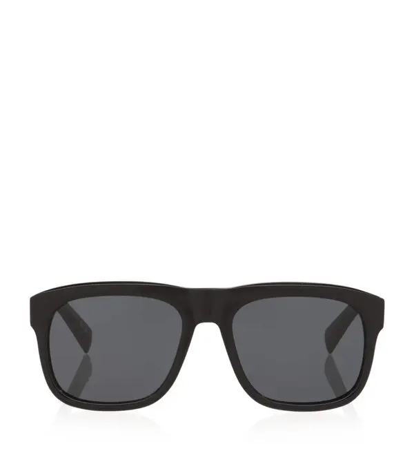 Saint Laurent Acetate Sl 558 Rectangle Sunglasses - Black