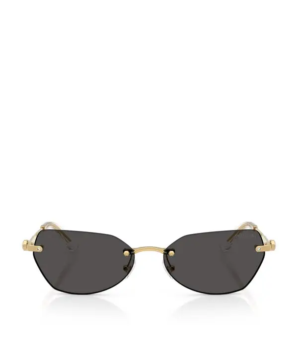 SWAROVSKI Sk7038 Irregular Sunglasses - Gold