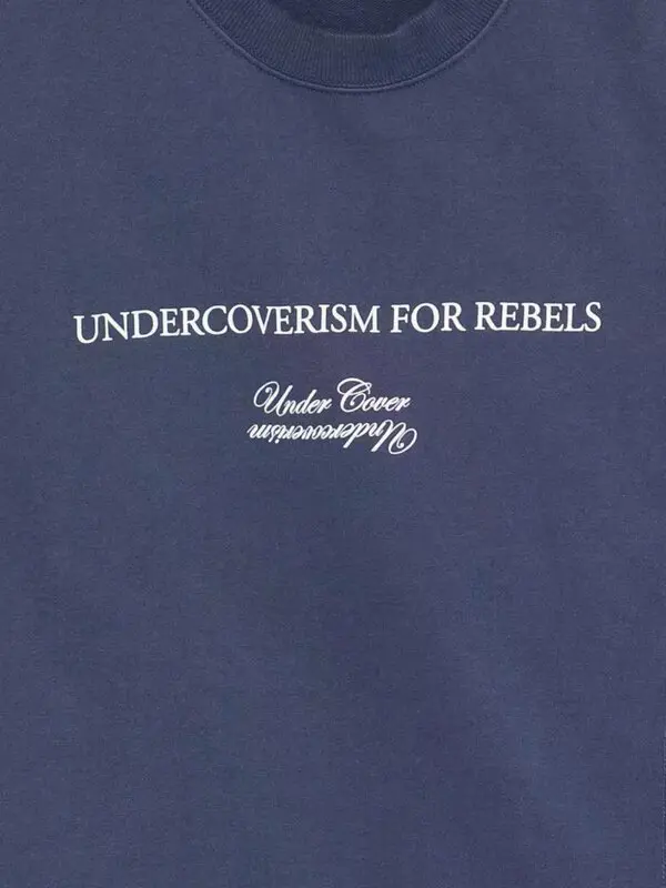 Undercover Lettering-print T-shirt - Blue