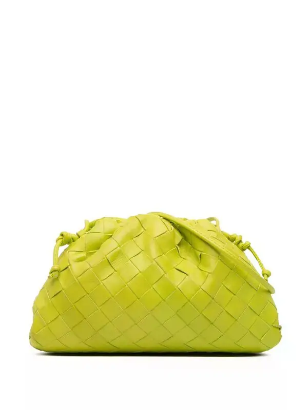 Bottega Veneta Nappa Intrecciato The Mini Pouch Crossbody Bag - Green
