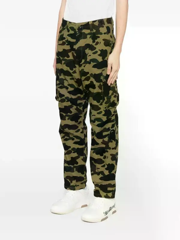 A BATHING APE Camouflage-print Trousers