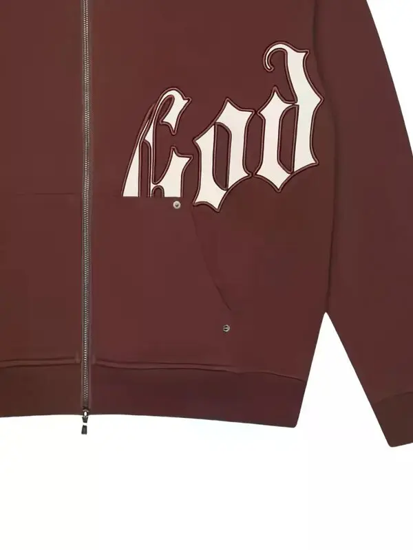GODSPEED Logo Zip Hoodie - Brown