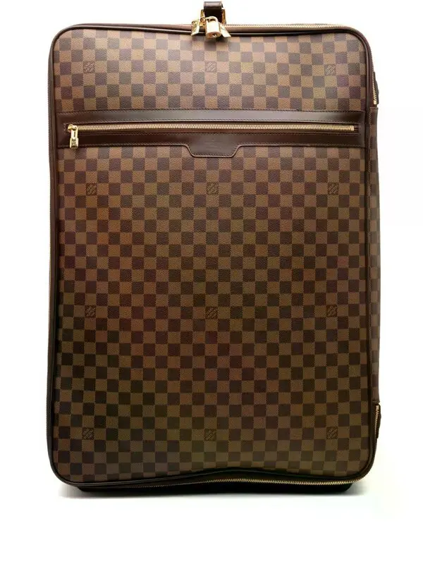 LOUIS VUITTON 2009 Damier Ebene Pegase 65 Travel Bag - Brown