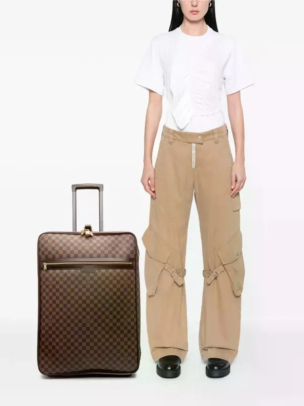 LOUIS VUITTON 2009 Damier Ebene Pegase 65 Travel Bag - Brown