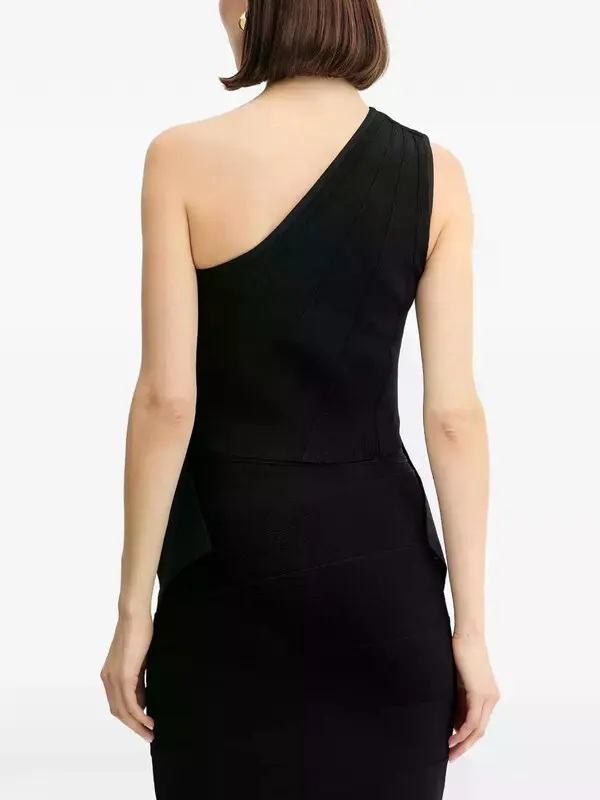 Herve Leger Betty One-shoulder Top