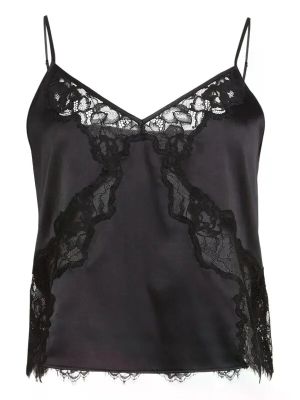 FLEUR DU MAL Lace Juliet Top - Black