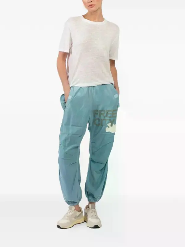 FREECITY Airjump Graphic Track Pants - Blue
