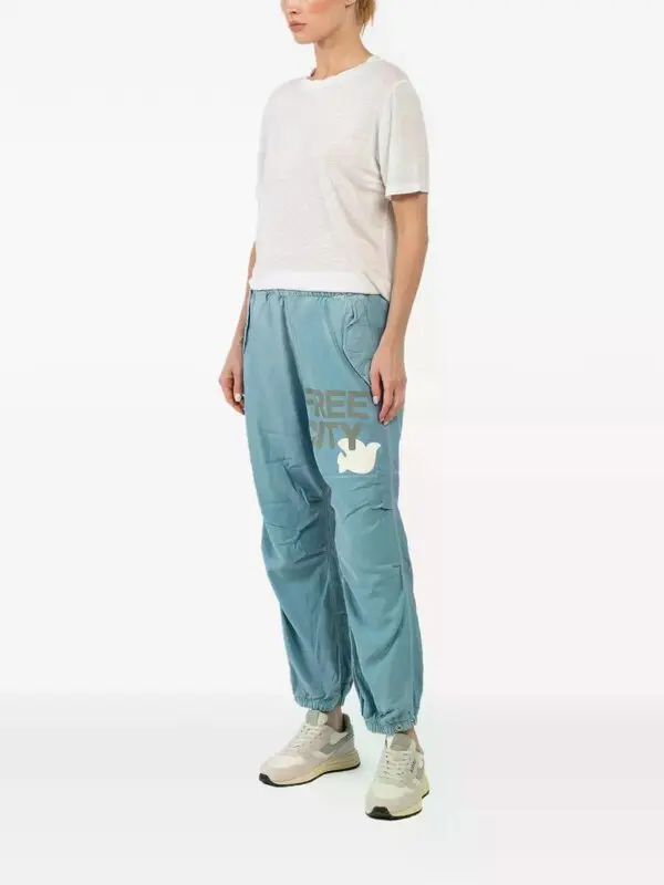 FREECITY Airjump Graphic Track Pants - Blue