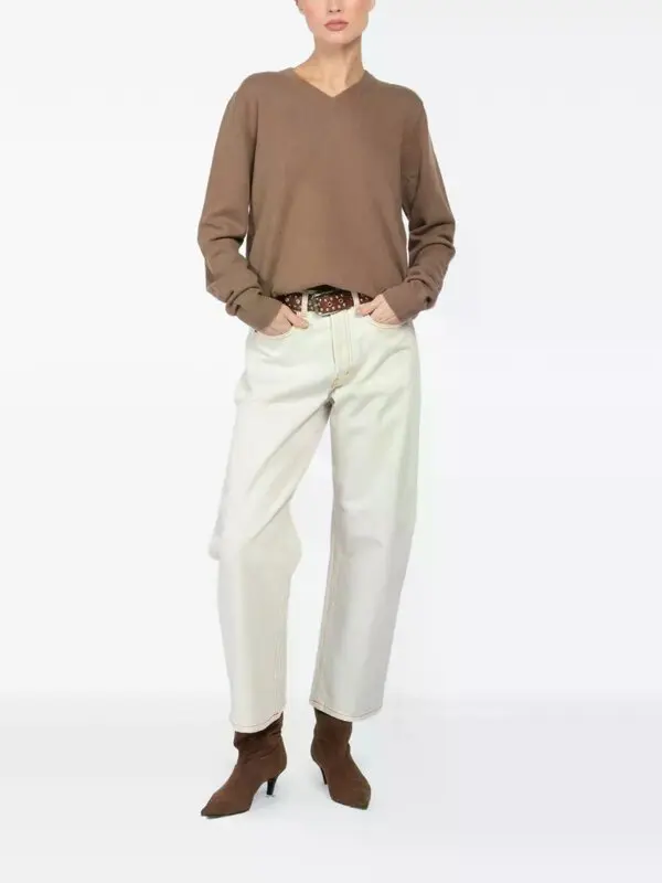 Extreme Cashmere V-neck Long-sleeve Sweater