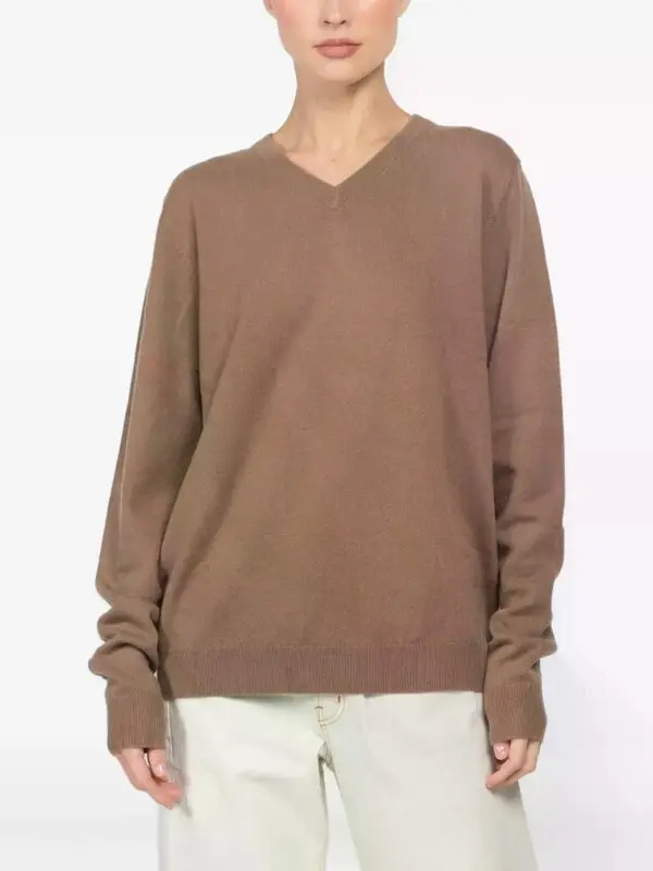 Extreme Cashmere V-neck Long-sleeve Sweater
