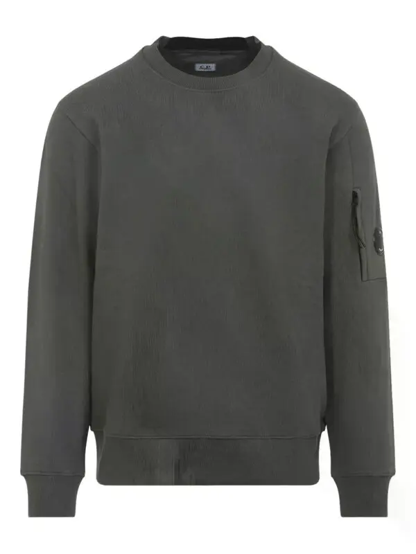 C.P. COMPANY Zip-pocket Crew-neck Sweatshirt - Grey