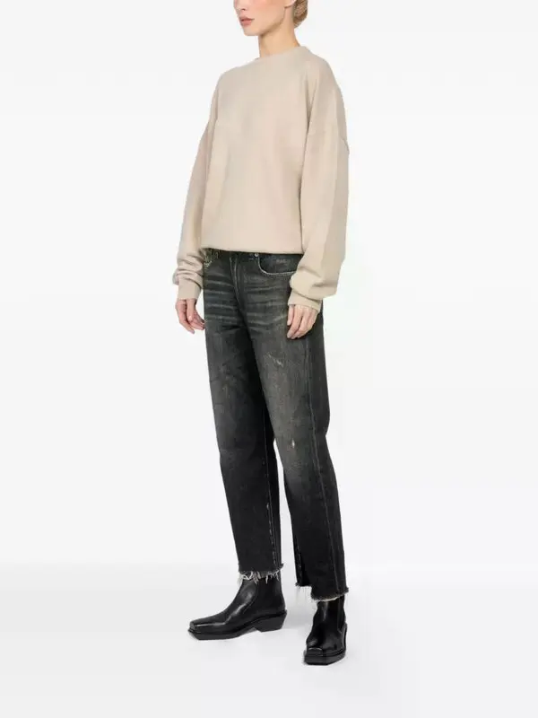 Extreme Cashmere Crew-neck Long-sleeve Sweater - Neutrals