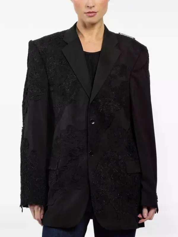 1/OFF Lace Single-breasted Blazer
