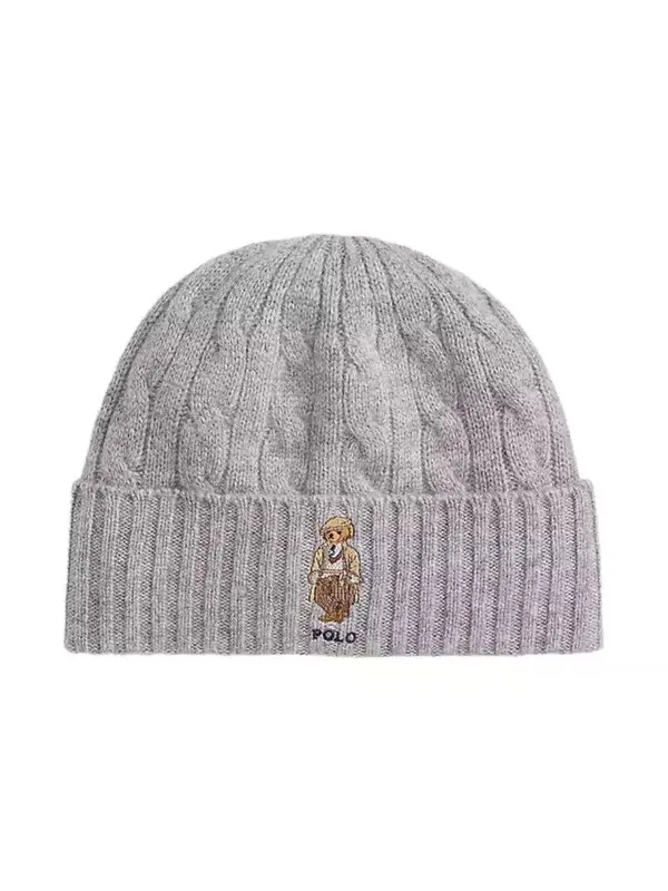 Polo Ralph Lauren Cable-knit Beanie Hat - Grey
