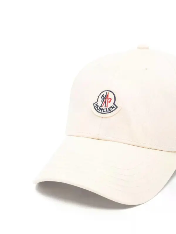 Moncler Logo-patch Baseball Cap - Neutrals