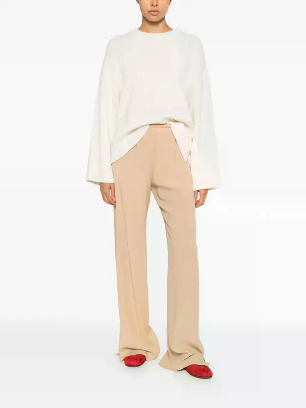 FORTE_FORTE Elastic-waistband Trousers - Neutrals