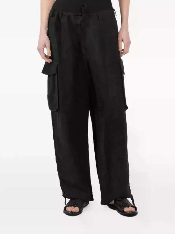 Masnada Drawstring Wide-leg Cargo Trousers
