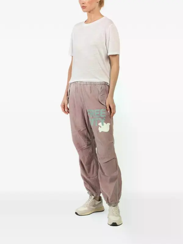 FREECITY Logo-detail Track Pants - Purple