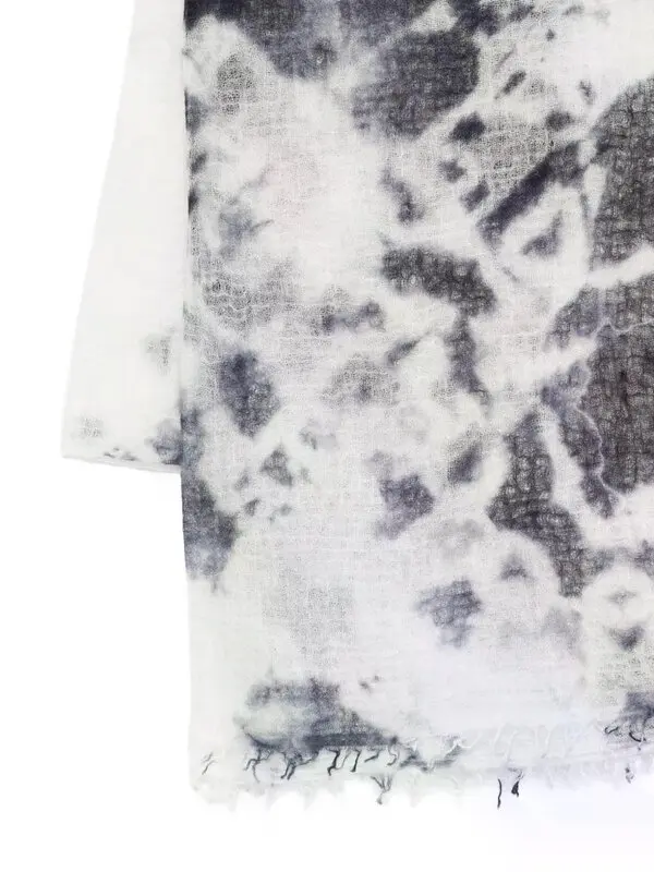 SUZUSAN Tie-dye Fringed Scarf