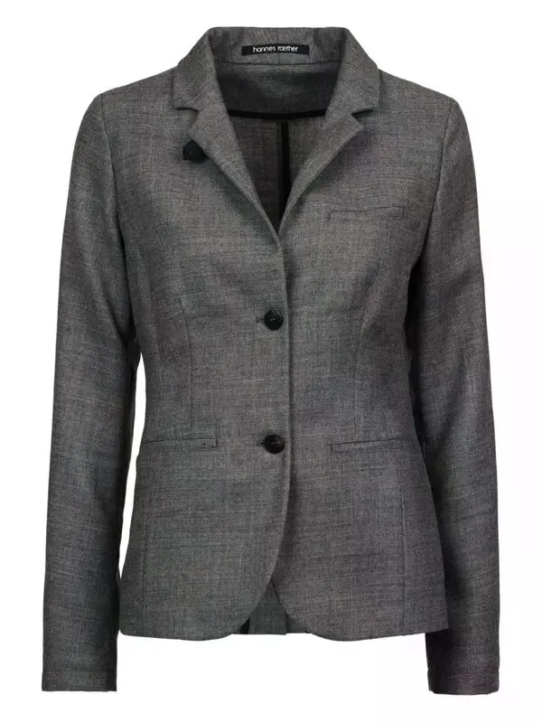 HANNES ROETHER Buttoned Notched-lapels Blazer