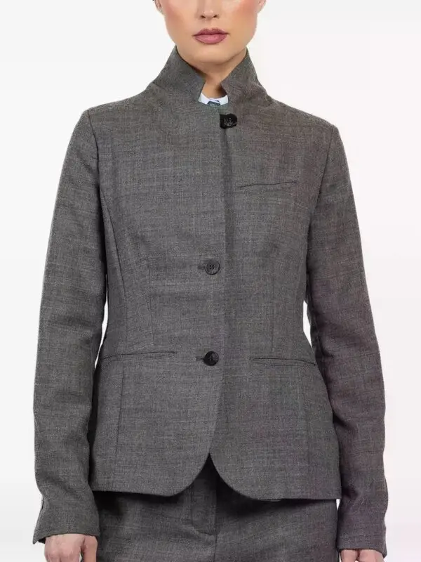 HANNES ROETHER Buttoned Notched-lapels Blazer