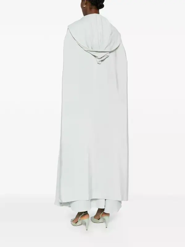 REEM AL DHAHERI Embroidered Hooded Kaftan Set
