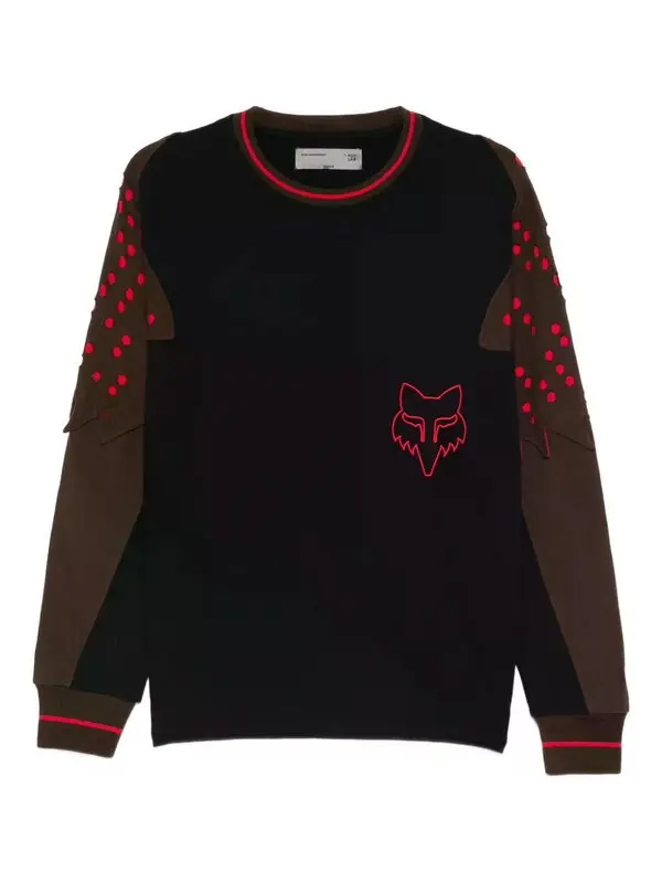 KIKO KOSTADINOV Perforated Long-sleeve Sweatshirt - Black