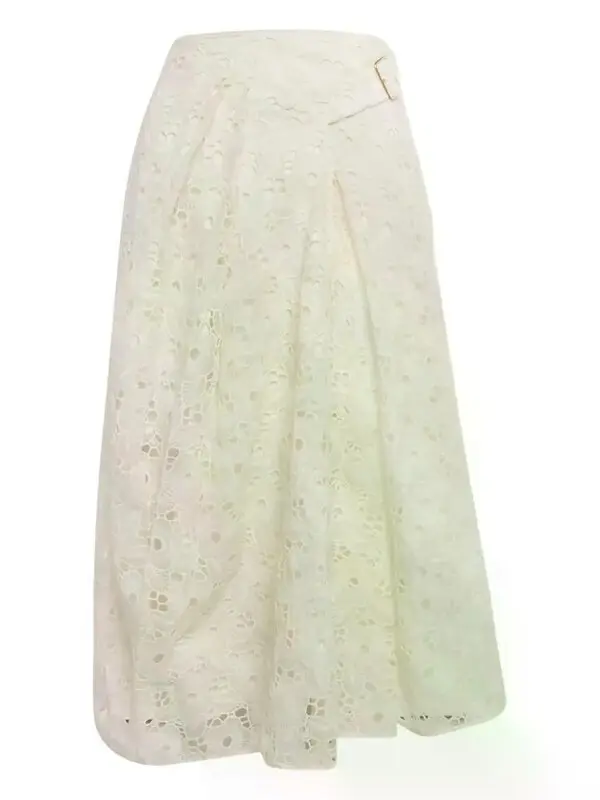 Victoria Beckham Lace Midi Skirt