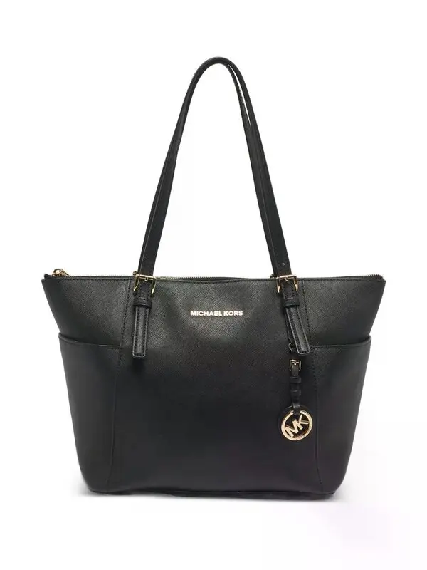 Michael Kors East West Leather Shoulder Bag - Black