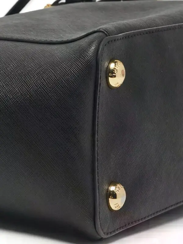 Michael Kors East West Leather Shoulder Bag - Black