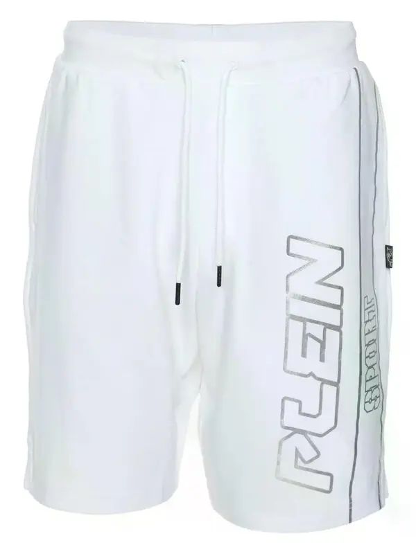 PLEIN SPORT Logo Shorts - White