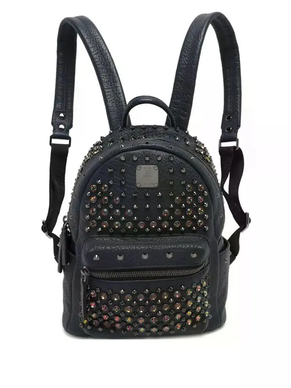 Mcm Stark Studded Leather Backpack