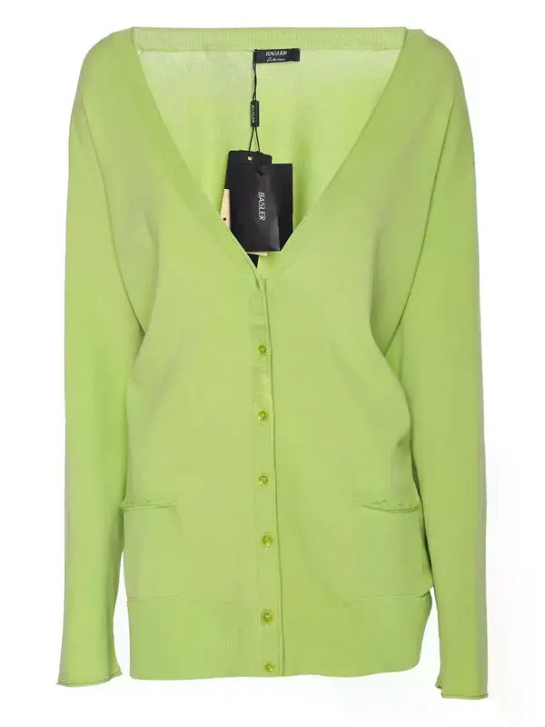 BASLER Button Cardigan - Green