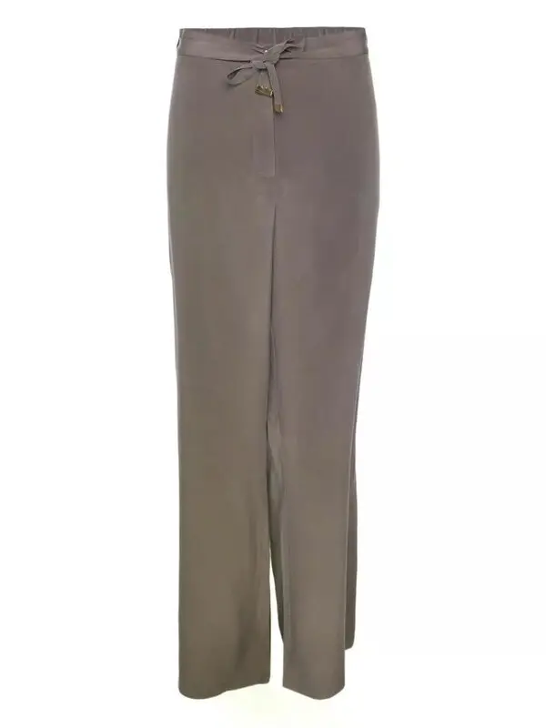 Marina Rinaldi Drawstring Wide-leg Trousers