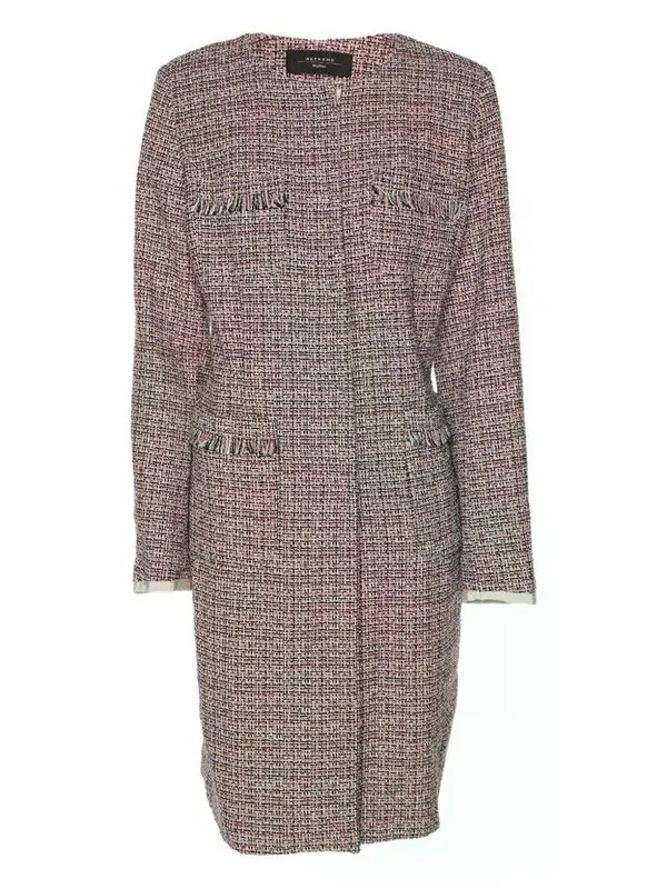 Max Mara Tweed Button Coat
