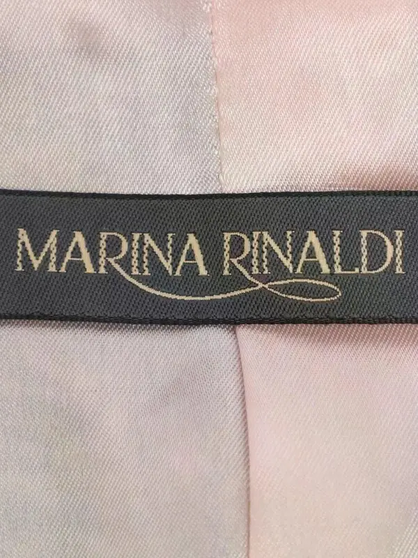 Marina Rinaldi Jacquard Wool Single-breasted Coat