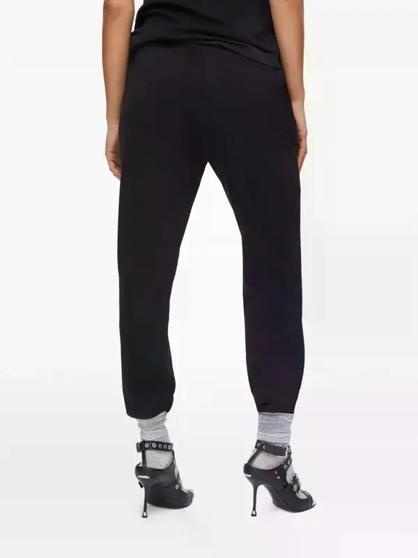 Liu Jo Elasticated Fleece Track Pants - Black