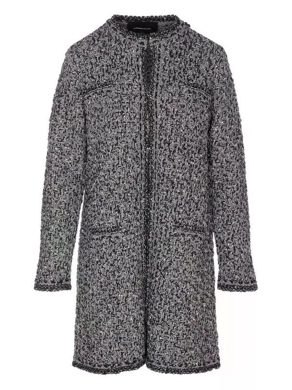 Fabiana Filippi Sequin Embellished Coat - Blue